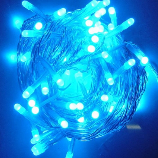Frosted Blue LED Christmas String Lights - 20 Meters | Lighting Store ...